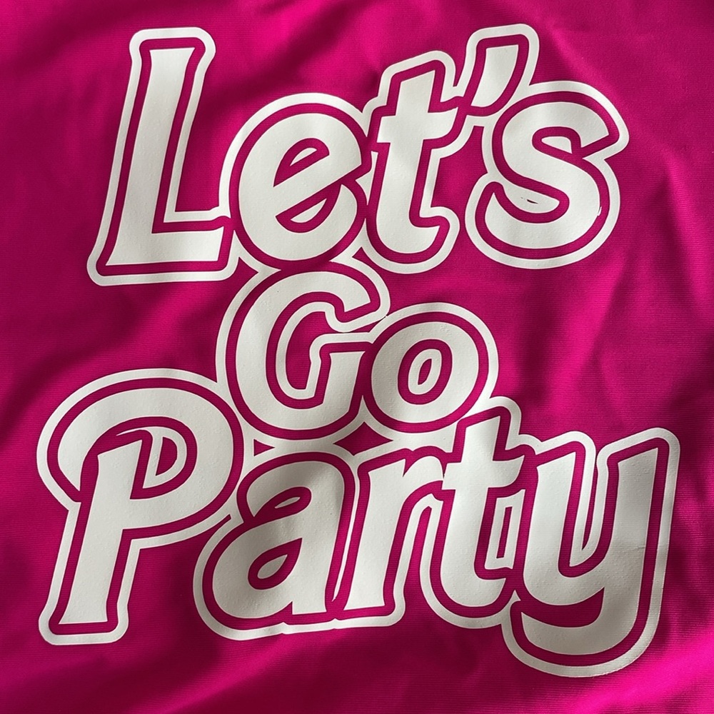 Barbie Pink Swim One Piece Swimsuit Size Medium - Gem